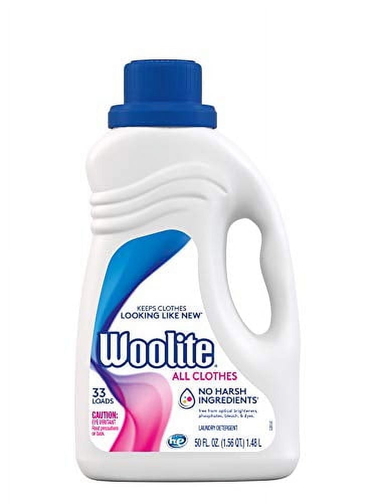 Woolite Liquid Laundry Detergent for All Clothes, 33 Loads, 50 oz ...