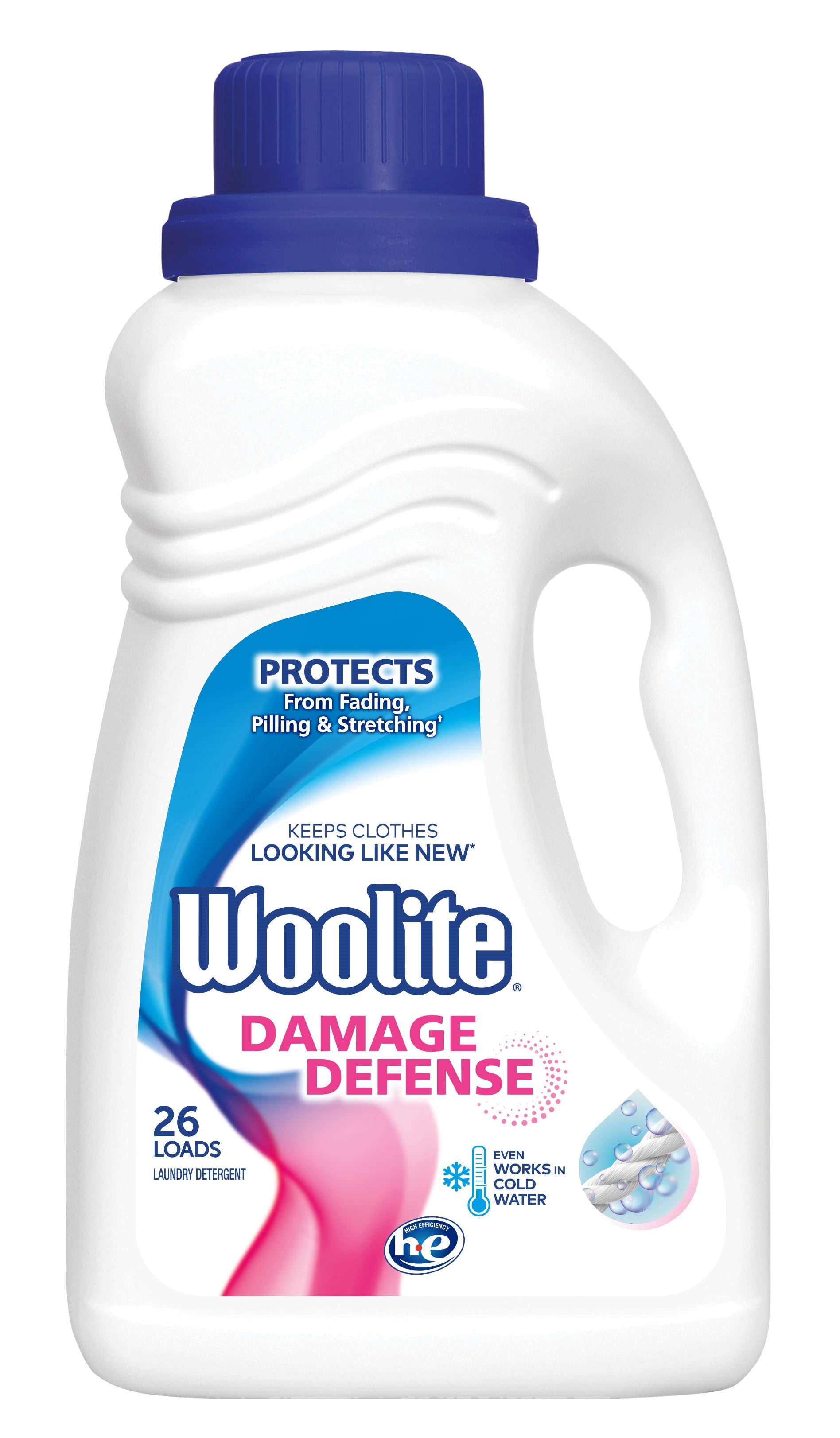 Woolite Damage Defense Liquid Laundry Detergent, 40 fl oz, 26 loads ...