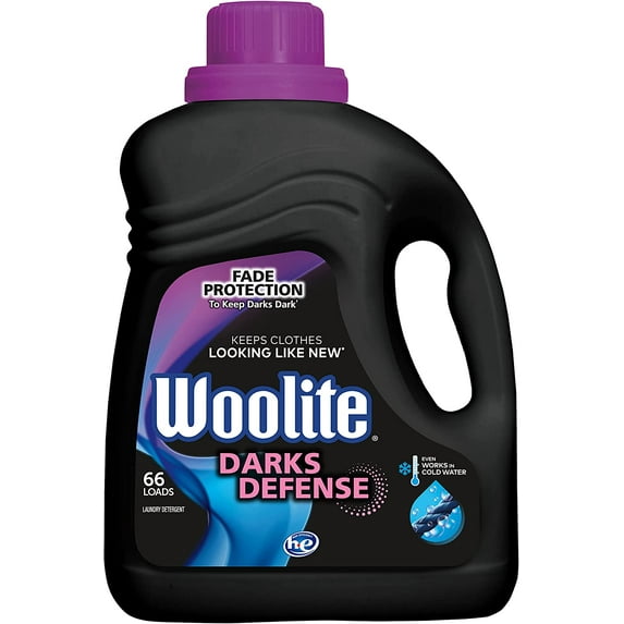 Woolite Darks Detergent, 66 Loads, 100 Fl Oz, Protects Against Fading ...
