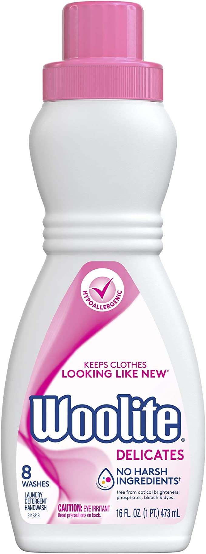 Woolite Delicates Hypoallergenic Liquid Laundry Detergent, 16oz, 8 ...