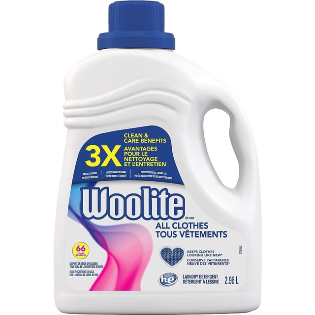 Woolite Everyday, Laundry Detergent, Mega Value Pack, 2.96 L, With ...