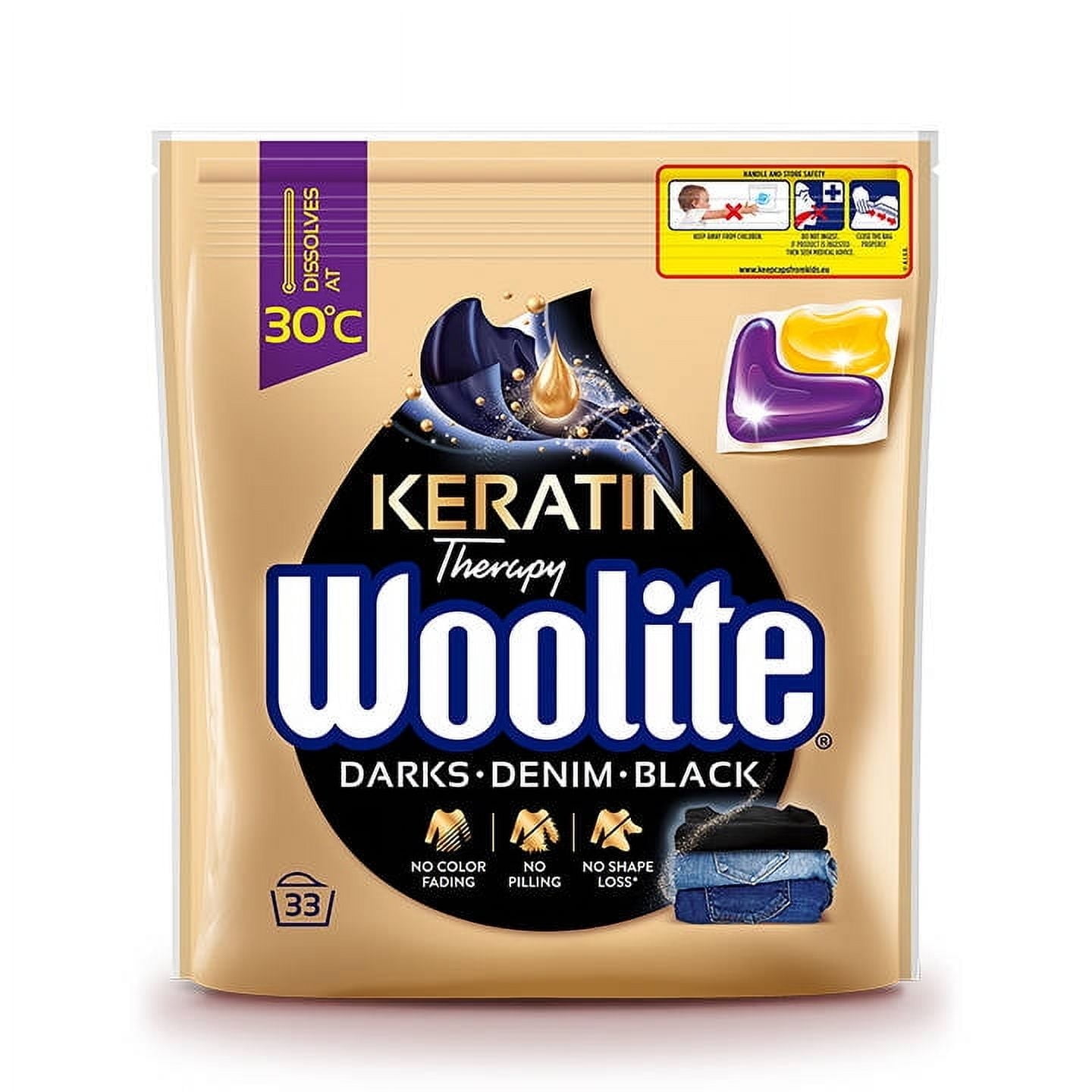 Woolite Laundry Capsules, Dark Fabrics, 33 Caps, Keratin for Fade and Dye Protection - Walmart.com