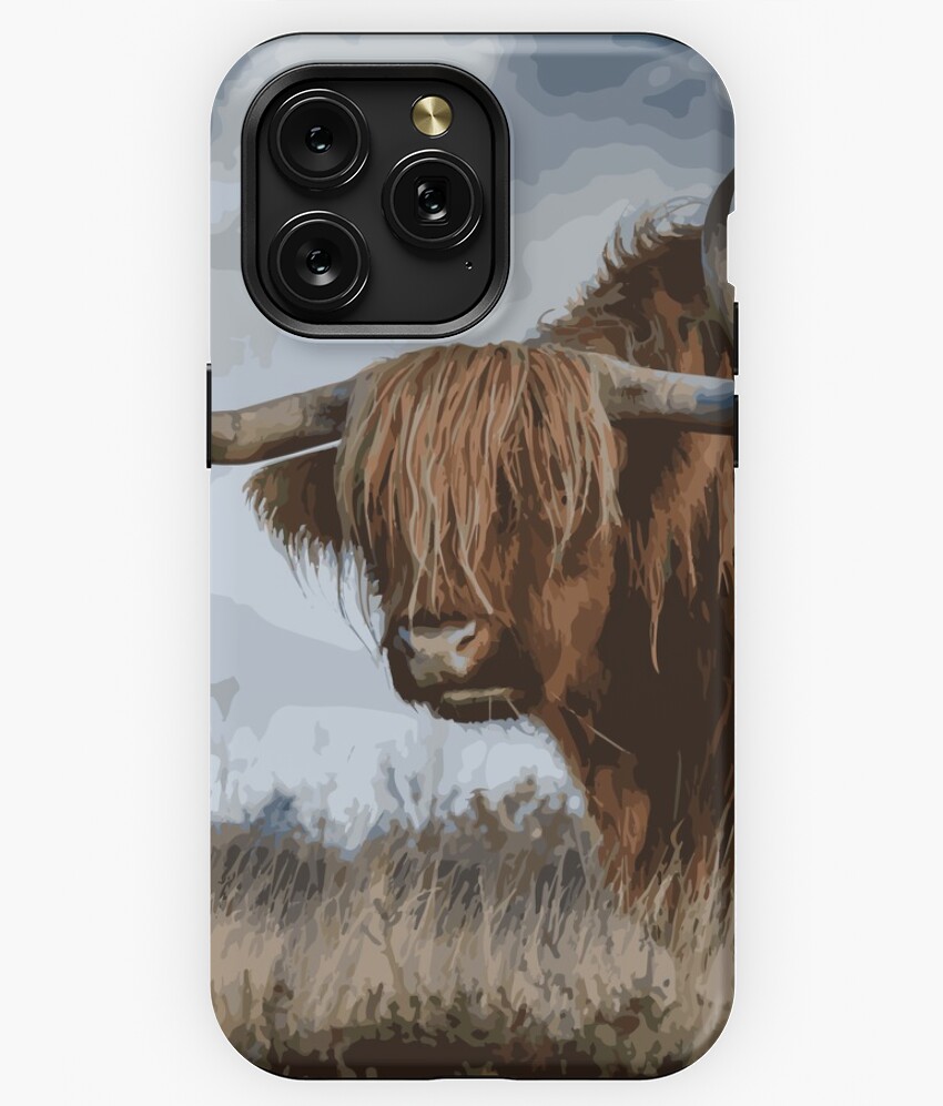 Woolly Bull Longhorned Highland Cattle G7502 Phone Case for iPhone17 16 ...