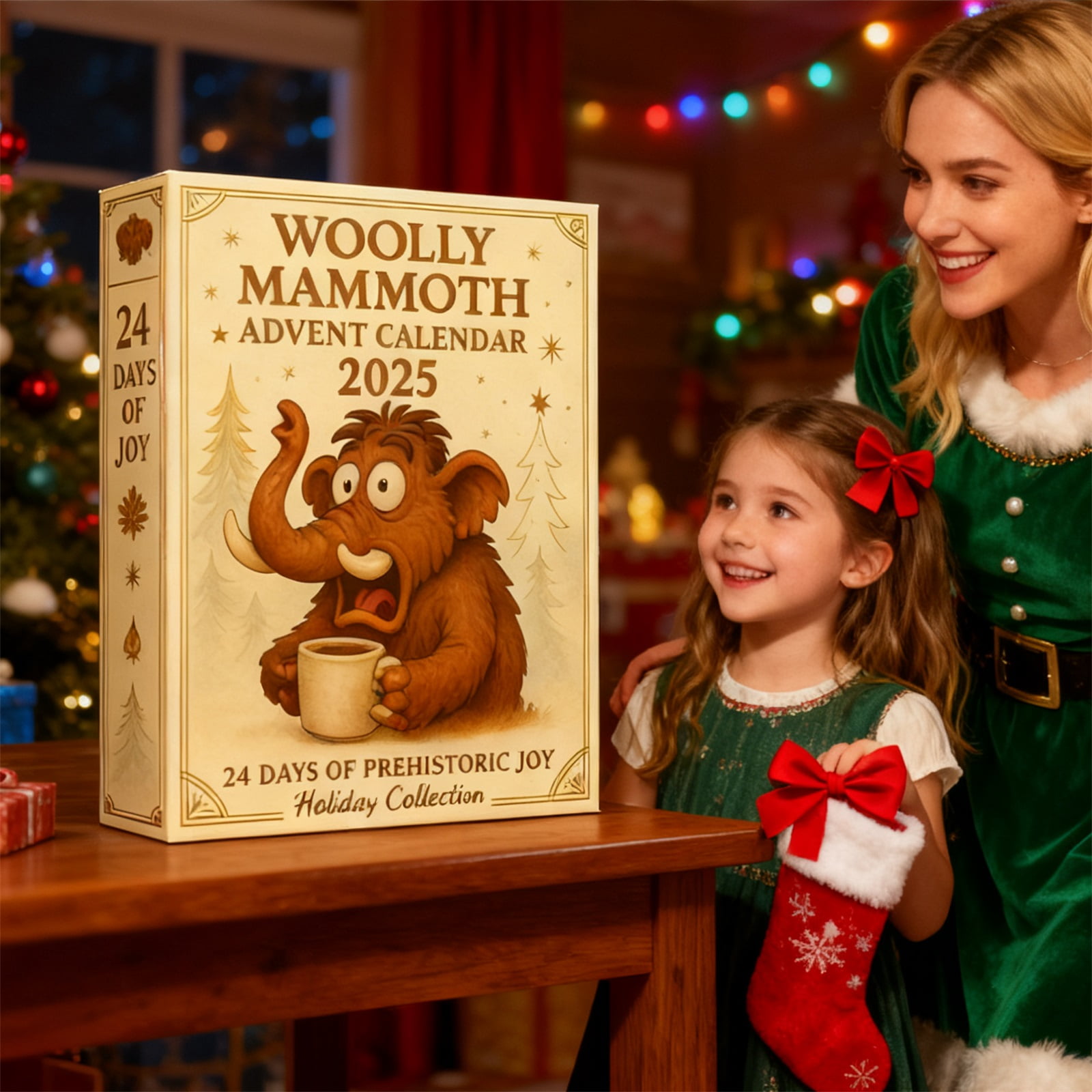 Woolly_Mammoth Advent Calendar 2025 24 Days Christmas Countdown ...