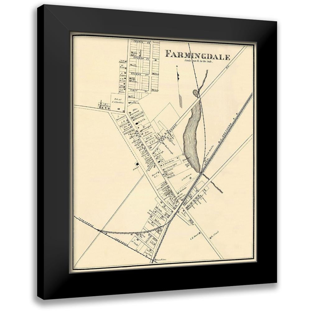 Woolman 20x23 Black Modern Framed Museum Art Print Titled - Farmingdale ...