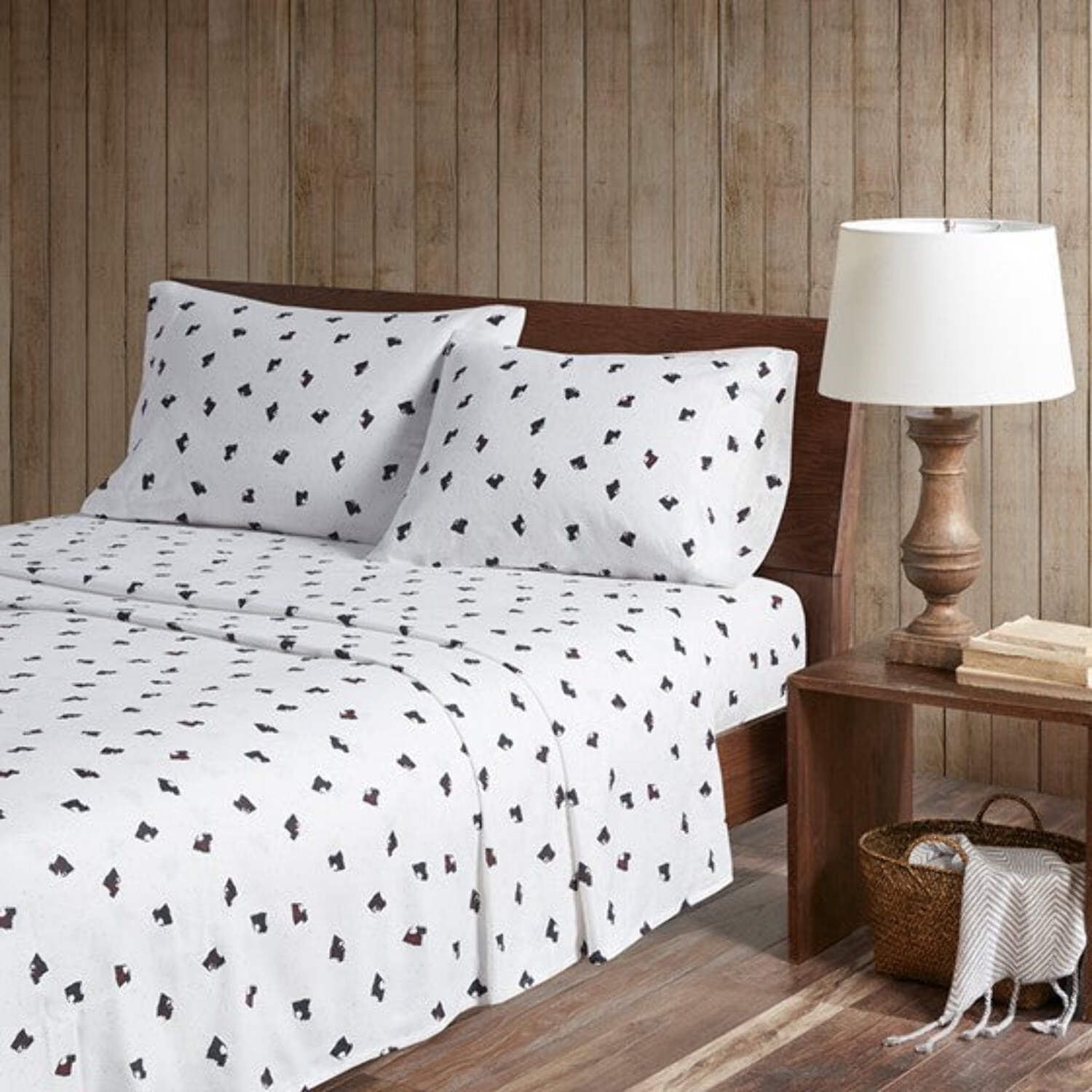 Woolrich 100% Cotton Printed Flannel Sheet Set - Walmart.com