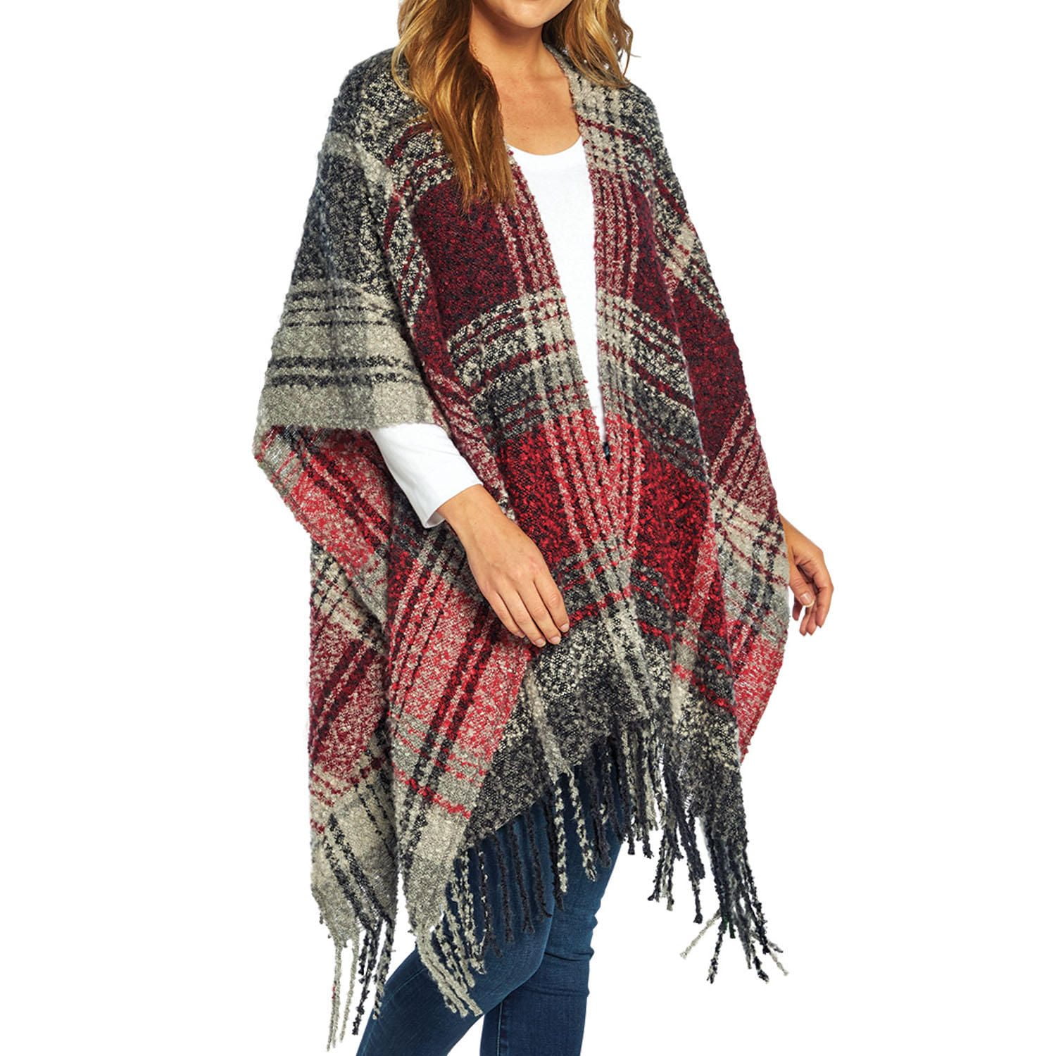 Woolrich Women's Ultra Soft & Cozy Brushed Woven Blanket Wrap (Lydia ...