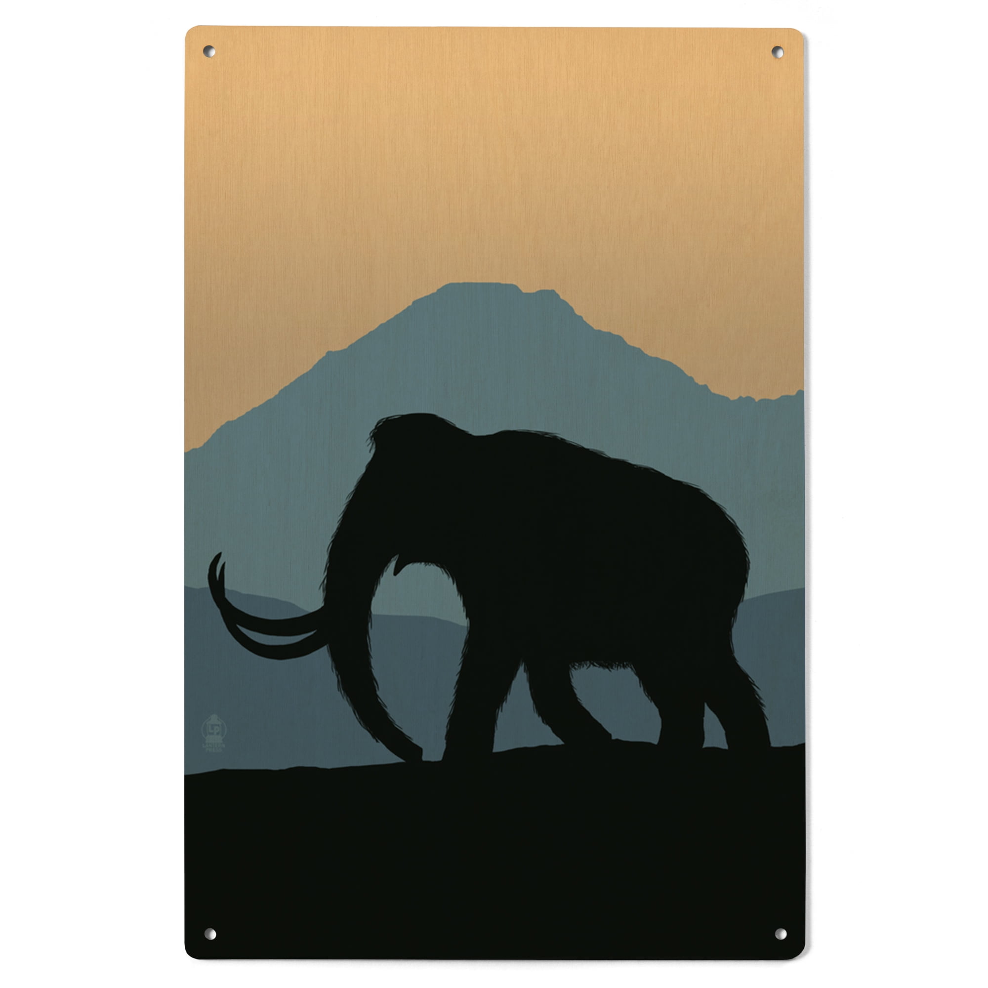 Wooly Mammoth Birch Wood Wall Sign (6x9 Rustic Home Decor, Ready to ...