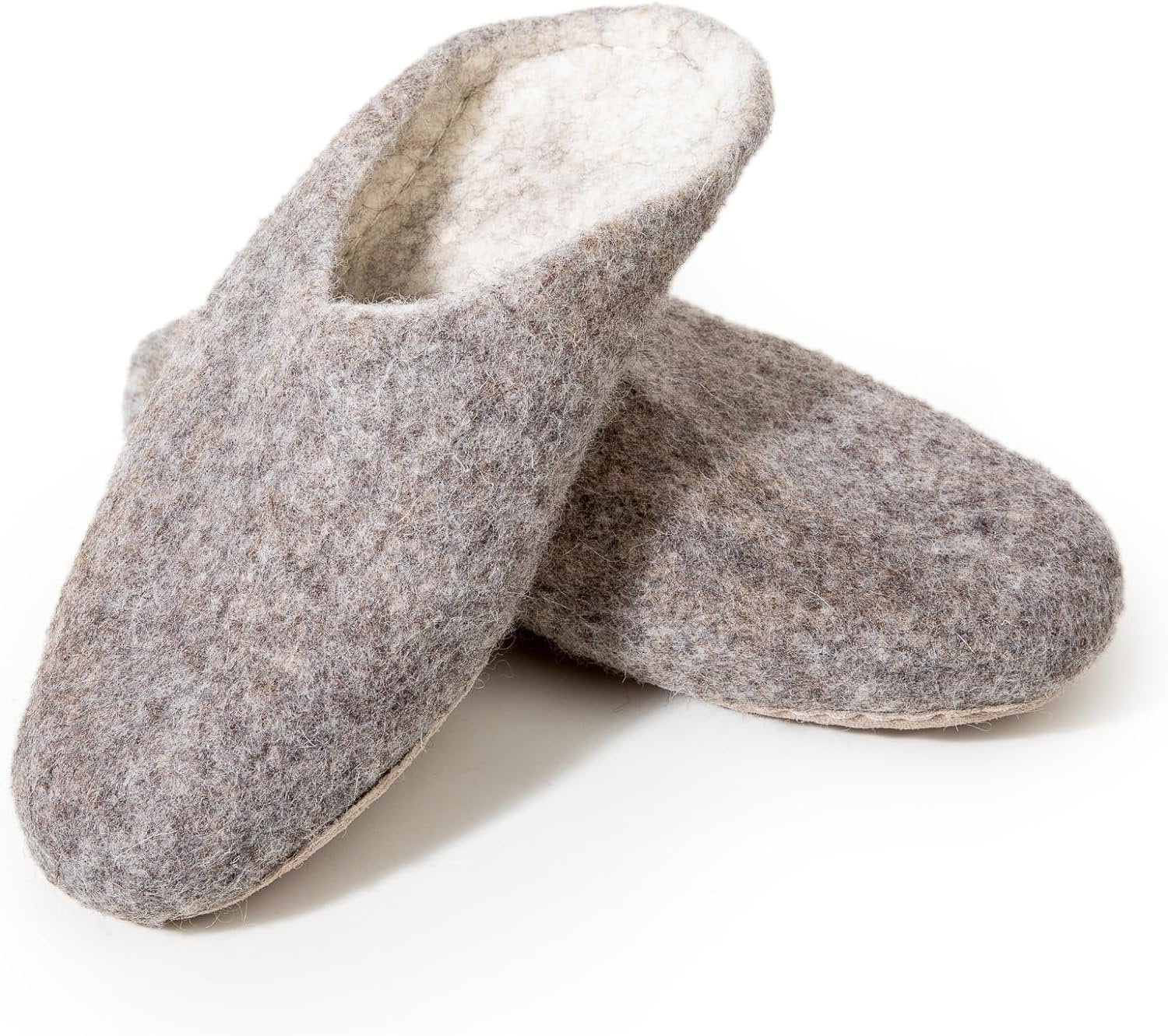 Woolygon Unisex Wool Clogs Indoor Slippers - Mules Sandals for Men ...