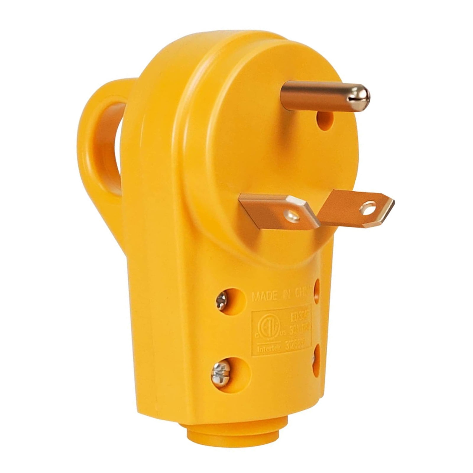 Woooli 125V 30 Amp Heavy Duty Male Plug, RV Replacement with Ergonomic ...