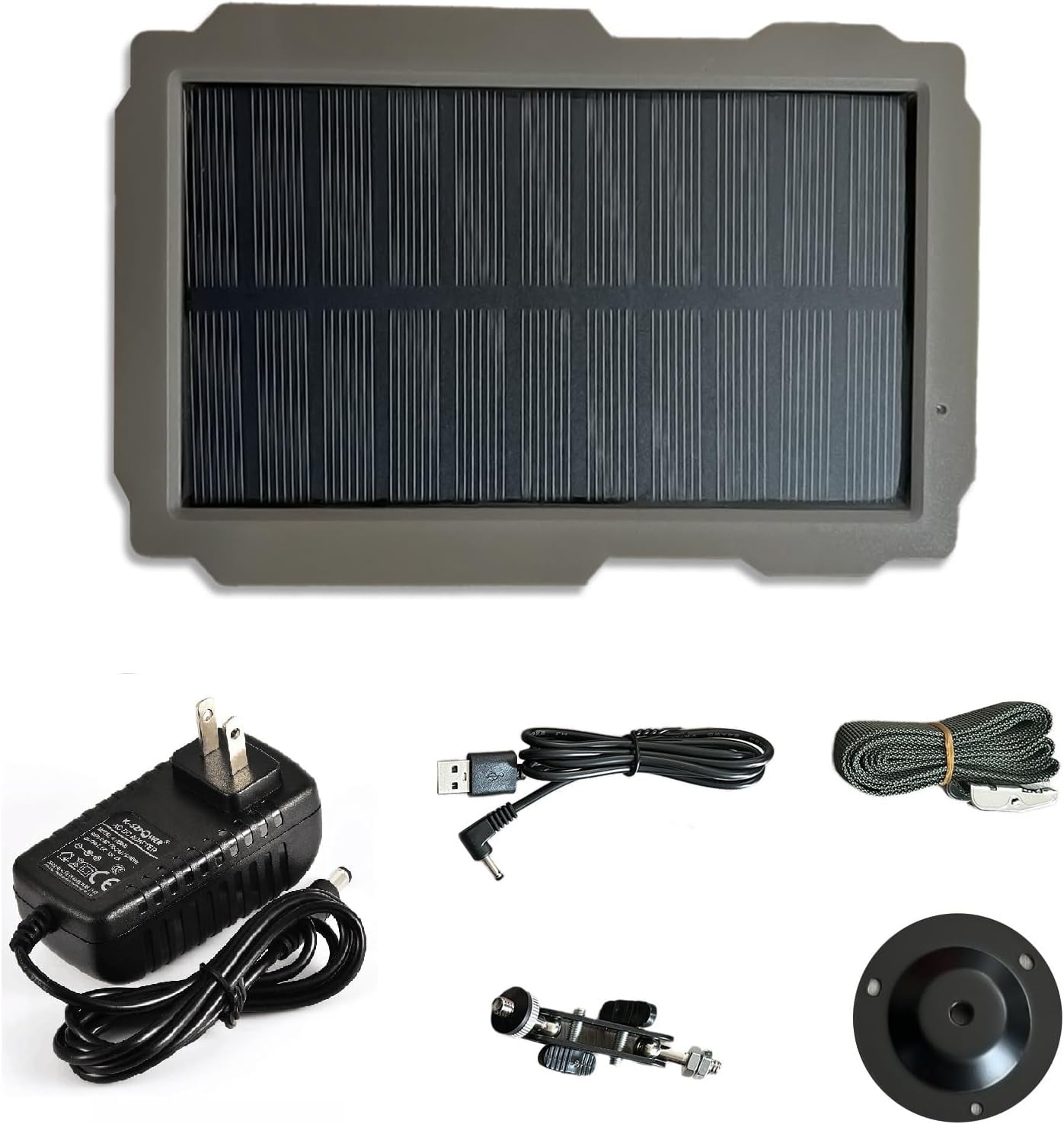 Sueriy 3000mAh Trail Camera Solar Panel Kit, 6V-12V Rechargeable with ...