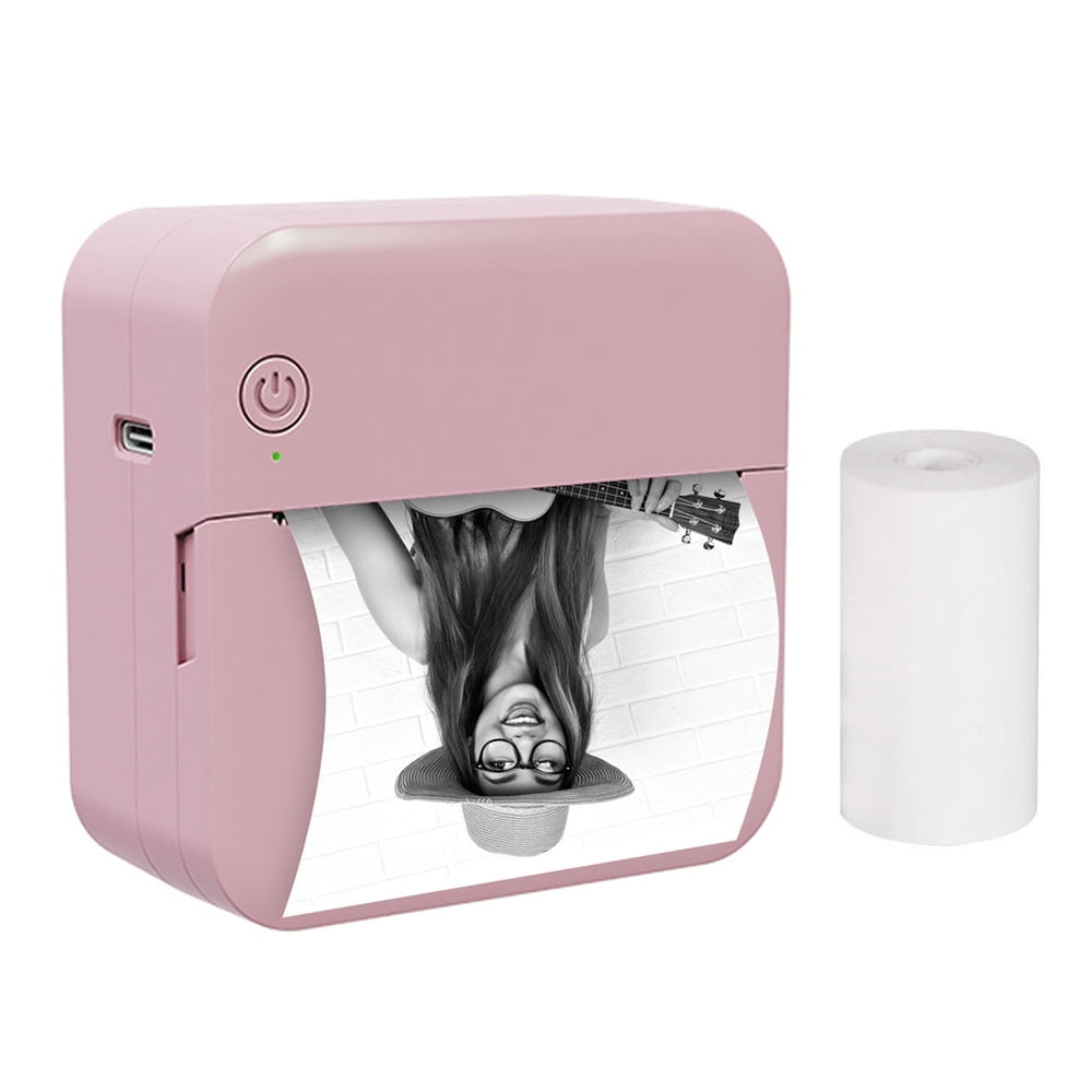 Portable Sticker Maker, 1000mAh Pocket Thermal Printer with 1 Paper ...