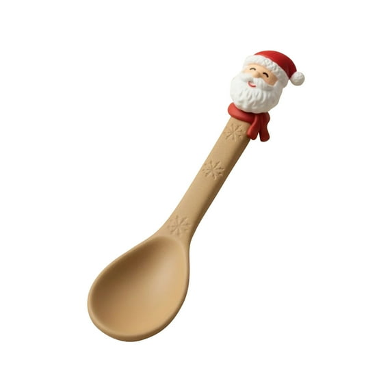 Wooowa Christmas Elk & Santa Silicone Spoons, Festive Kitchen Utensils ...