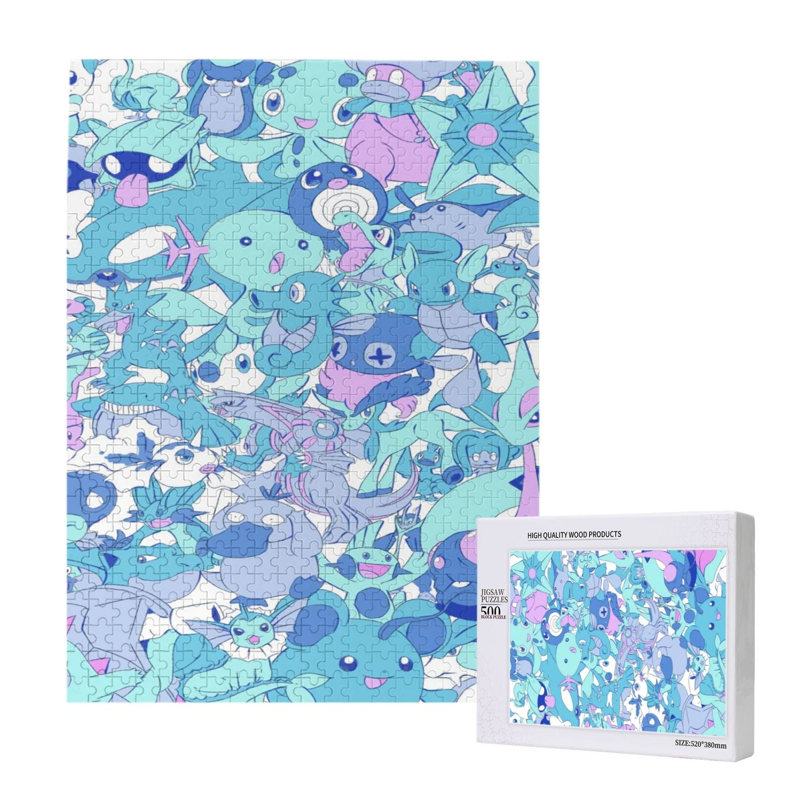 Wooper Jigsaw Puzzles, 500 Pieces Colorful Wooden Puzzle Toys ...