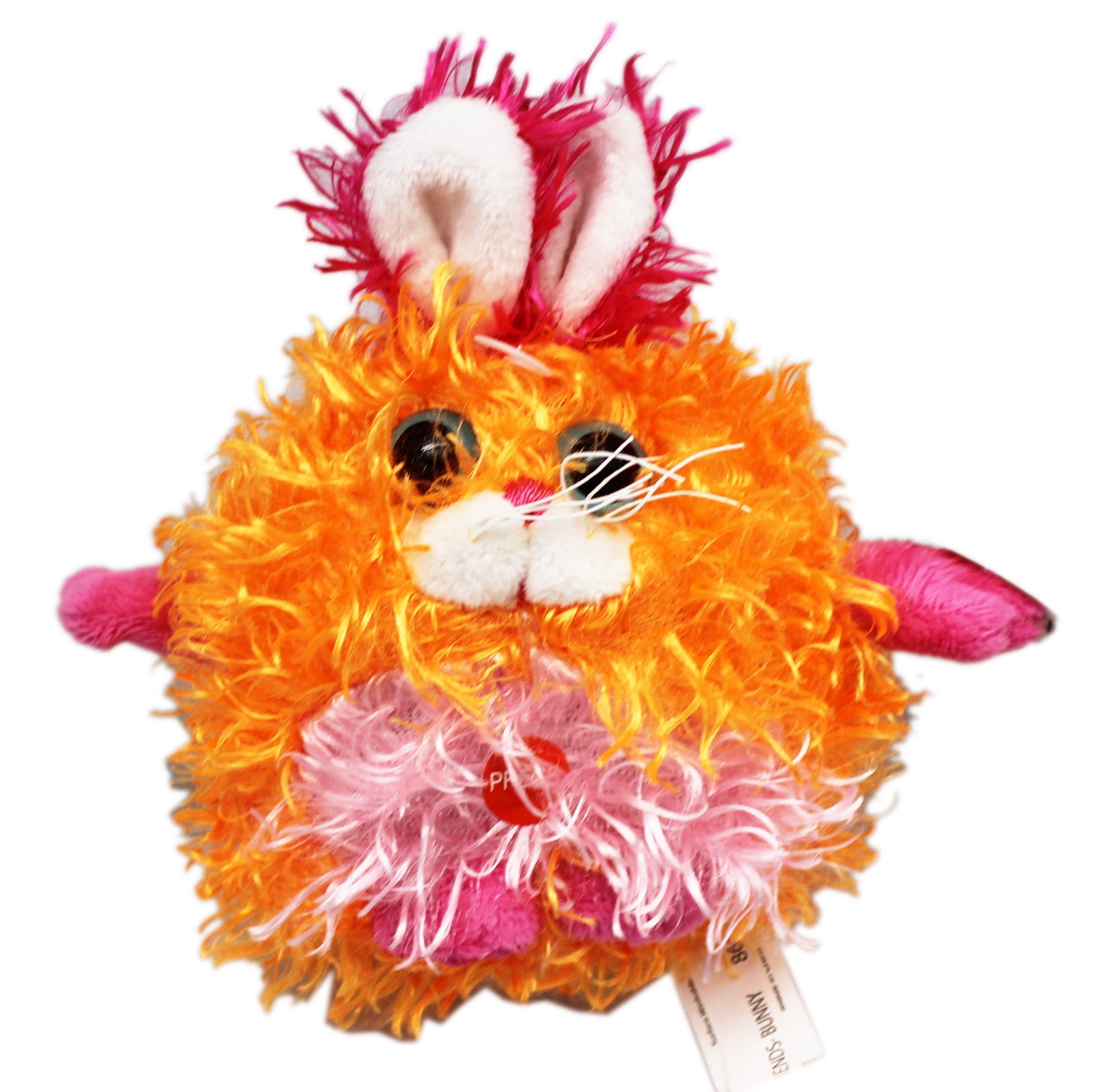 Woorah Friends Orange/Hot Pink Small Rabbit Plush Toy - By Ganz ...