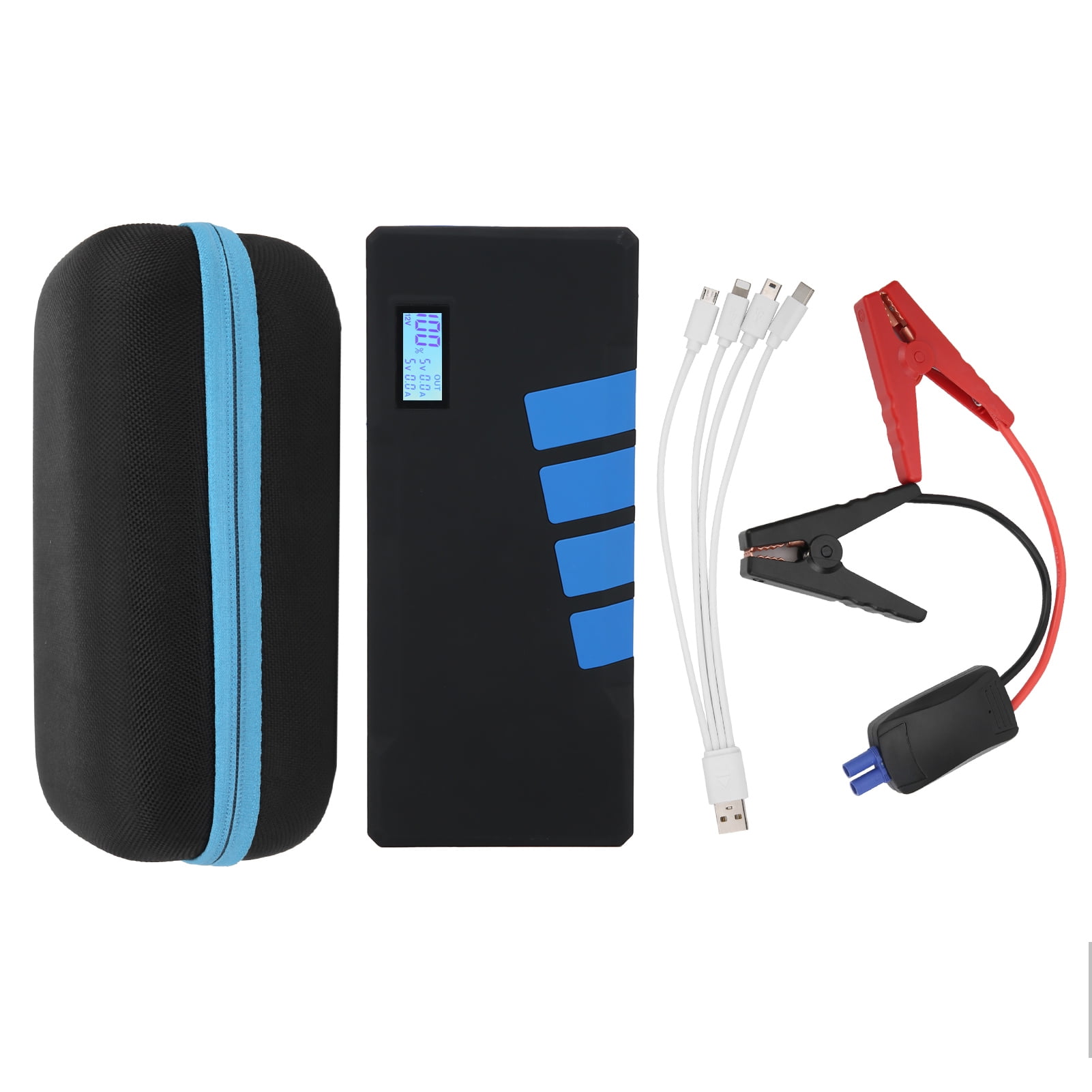 Woosien DC12V Portable Car Battery Jump Starter Starting Power Supply ...