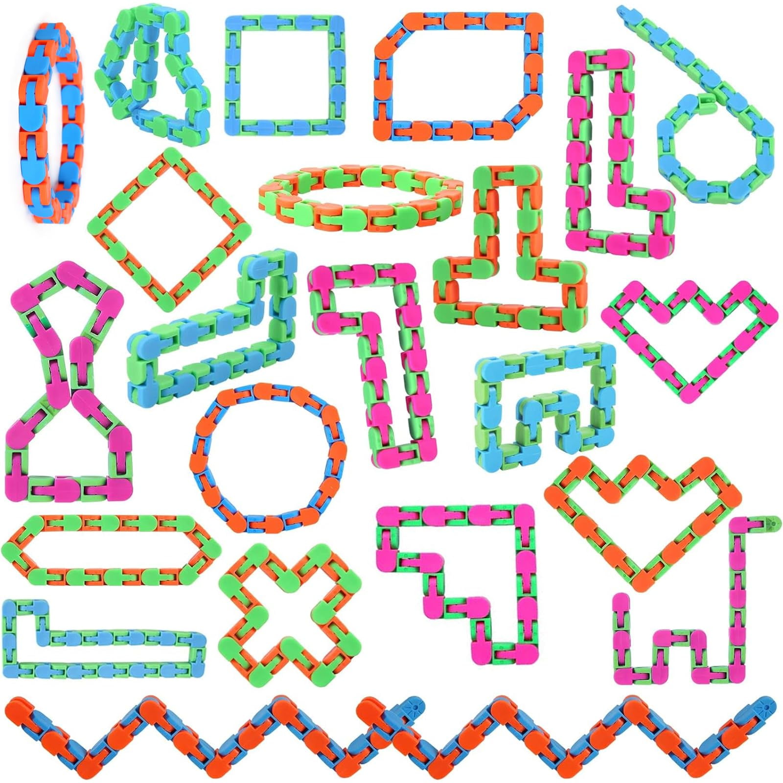 Woosir 24 Pack Wacky Tracks Fidget Sensory Gifts for Kids Classroom ...