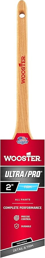 Wooster 912-0041810020, 2-Inch Brush 4181-2 Ultra/Pro Firm Willow Thin Angle Sash Paintbrush ...