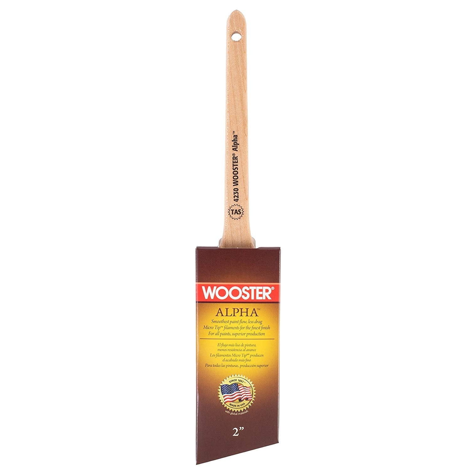 Wooster Brush 4230-2 Alpha Thin Angle Sash Paintbrush, 2-Inch - Walmart.com