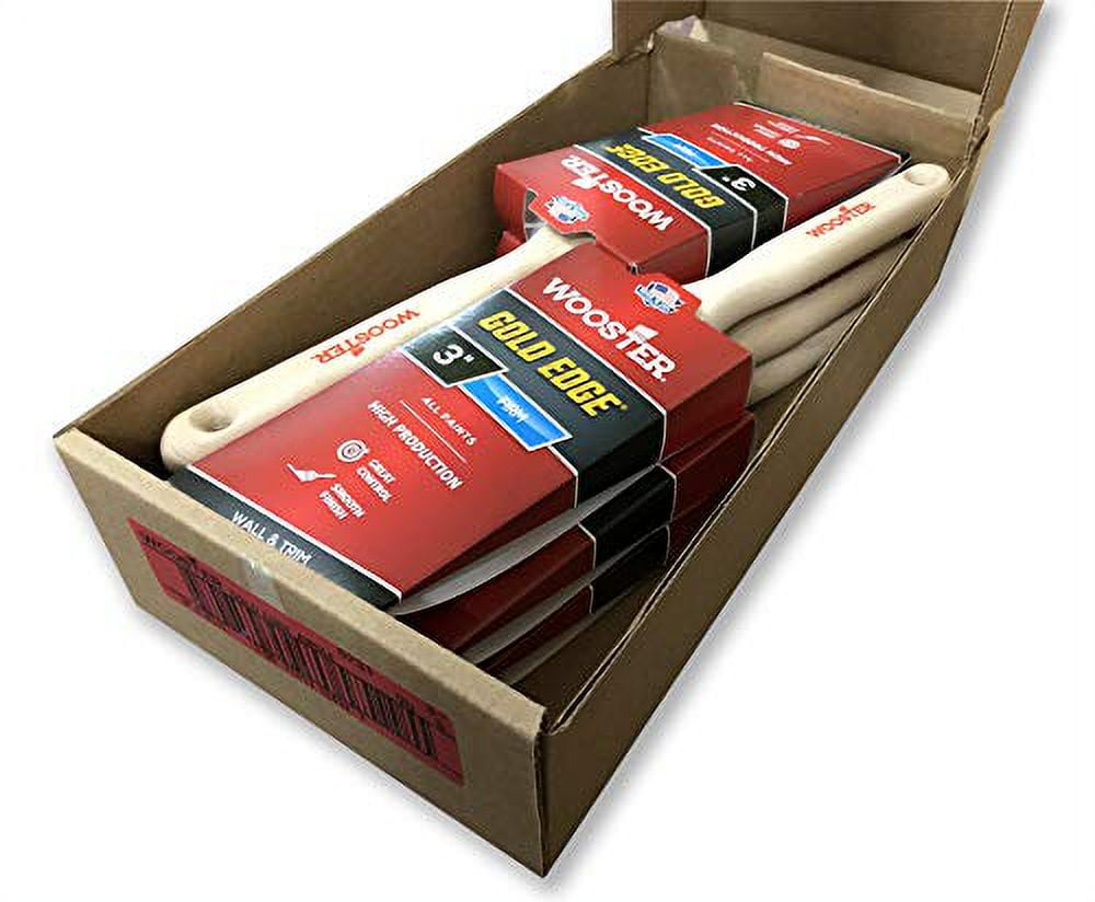 Wooster Brush 5231 3 Inch Gold Edge Angle Sash Paint Brush - Pack of 6 ...
