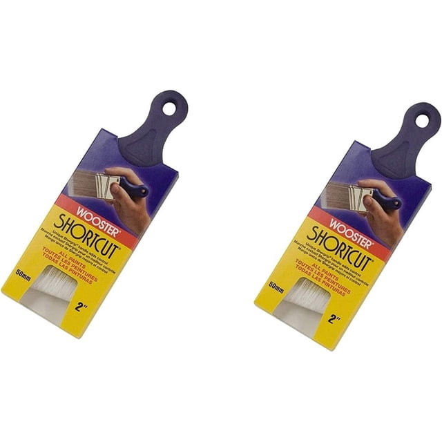 Wooster Brush Q3211-2 Shortcut Angle Sash Paintbrush, 2-Inch, White ...