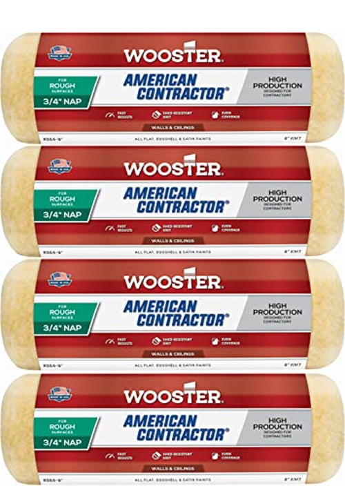 Wooster Brush R364-9 9-Inch American Contractor Roller with 3/4-Inch ...