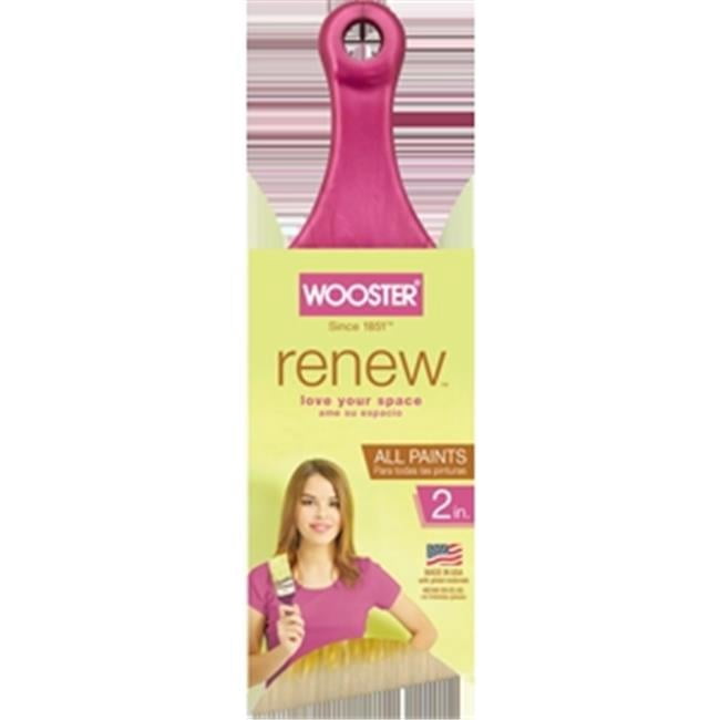 Wooster Genuine 2" Renew Short Handle Angle Paintbrush 2-Pack, 8820-2 ...