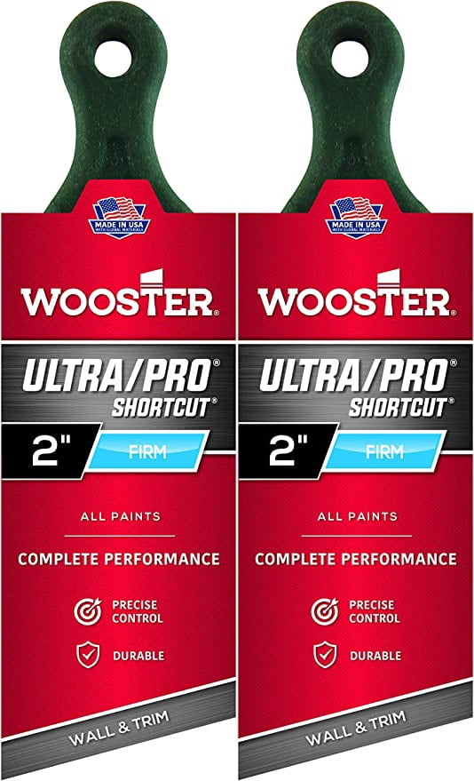 Wooster Genuine 2" Ultra/Pro Firm Shortcut Angle Paintbrush 2-Pack ...