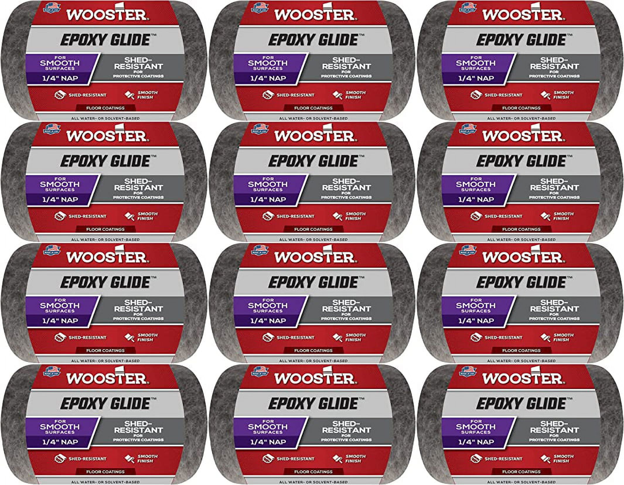Wooster Genuine 4" Epoxy Glide Roller Cover 12-Pack # R232-4-12PK ...