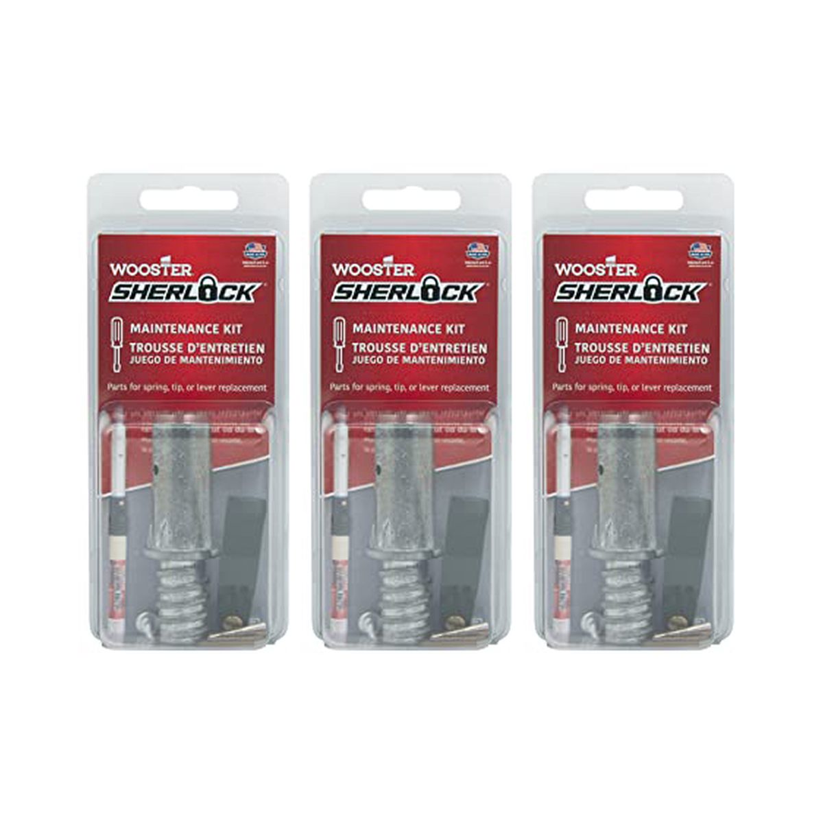 Wooster Genuine Sherlock Pole Maintenance Kit 3-Pack, FR950-3PK ...