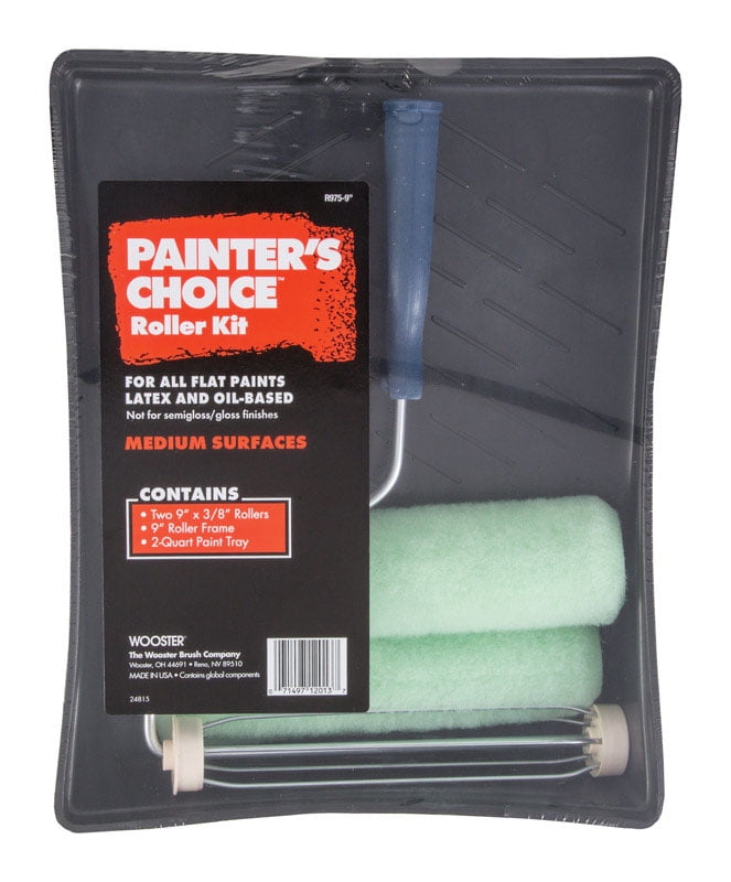 Wooster Painter's Choice 9 in. W Cage Paint Roller Kit Threaded End ...
