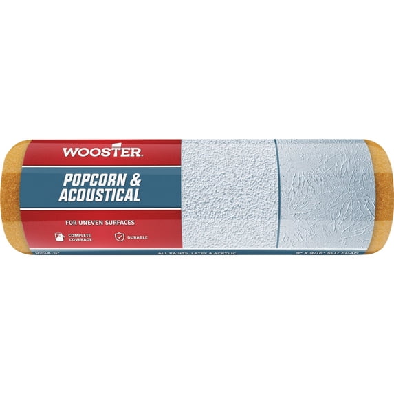 Wooster Popcorn/Acoustical Foam 9/16 in. x 9 in. W Paint Roller Cover ...