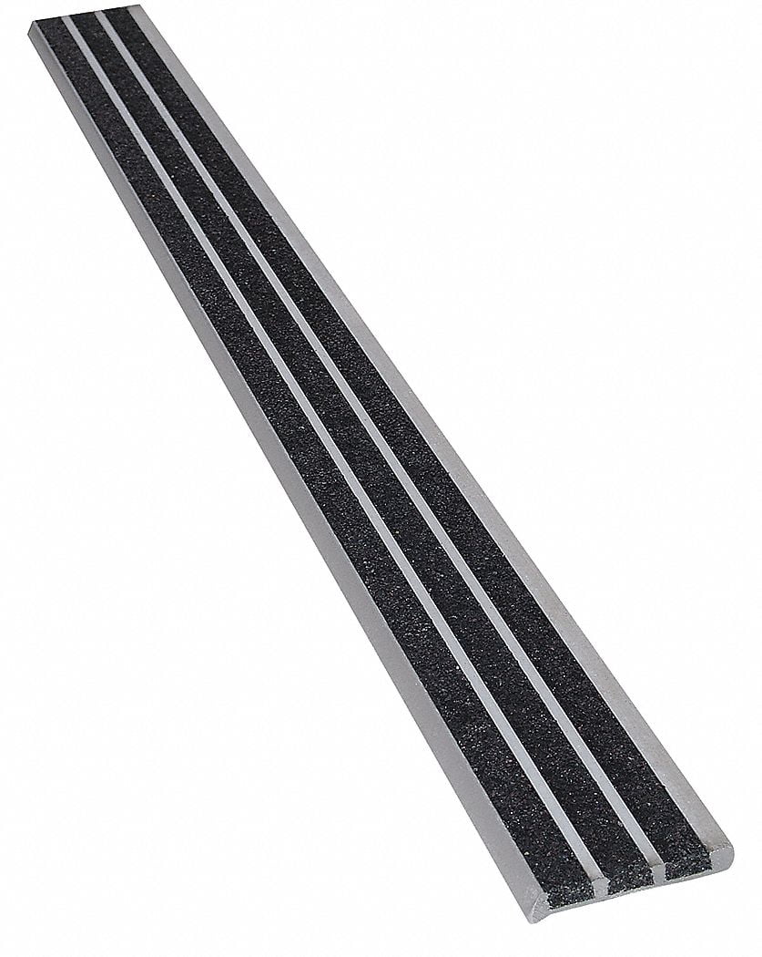 Wooster Products Stair Nosing,Black,36in W,Extruded Alum 121BLA3 ...