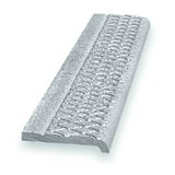 Wooster Traction Grip Stair Nosing, Gray, 60in W, Cast Aluminum, Anti ...
