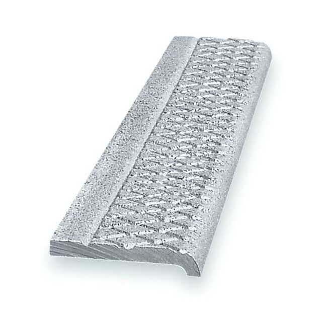 Wooster Traction Grip Stair Nosing, Gray, 60in W, Cast Aluminum, Anti ...