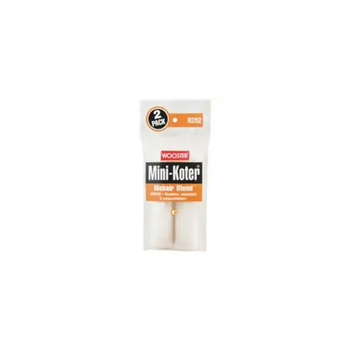 Wooster R252-4 Mini-Koter Mini Roller, 1/4 in Thick Nap, 4 Inch Mohair ...