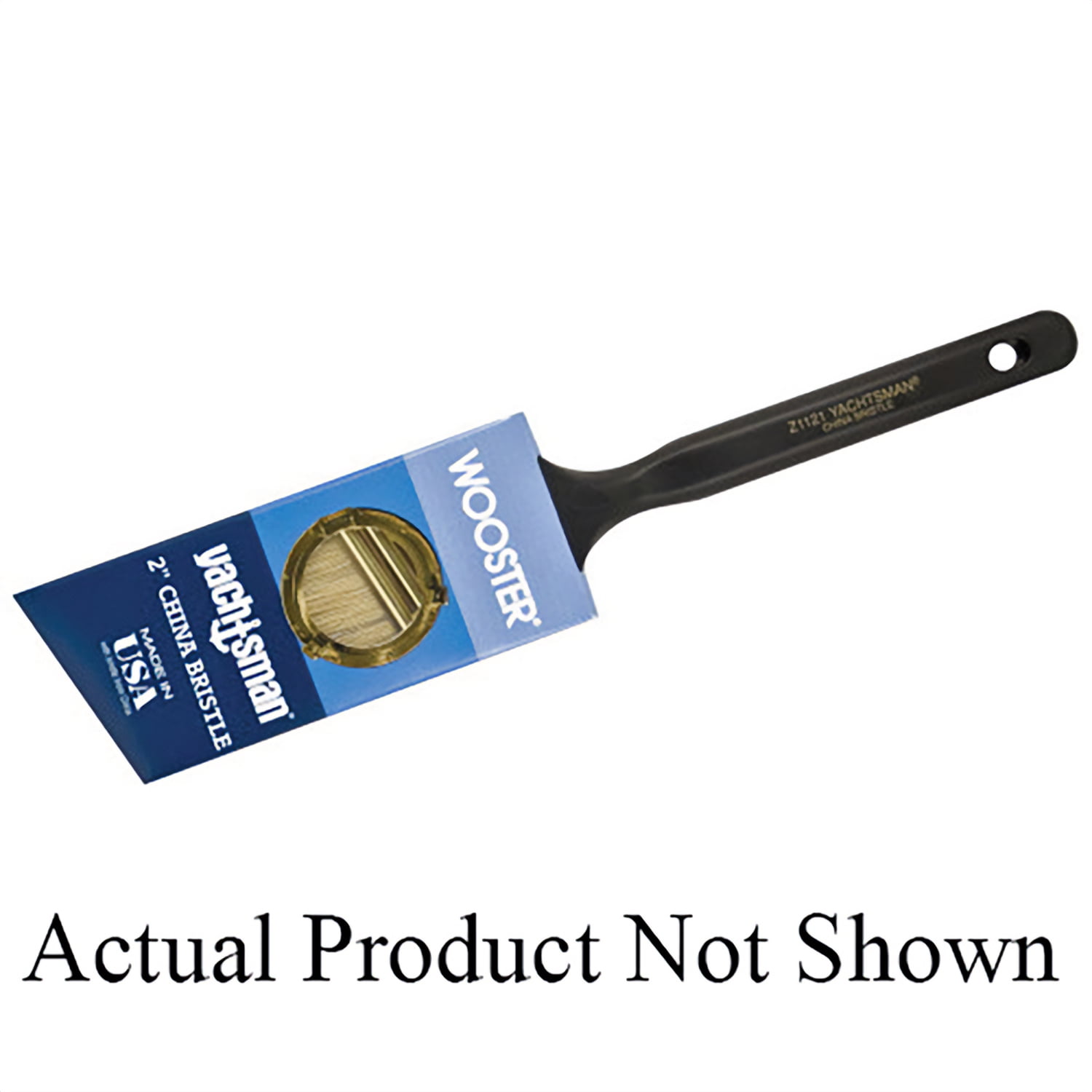 Wooster, YACHTSMAN, Paint Brush, Angle Sash Brush Style, 1-1/2 in Brush ...