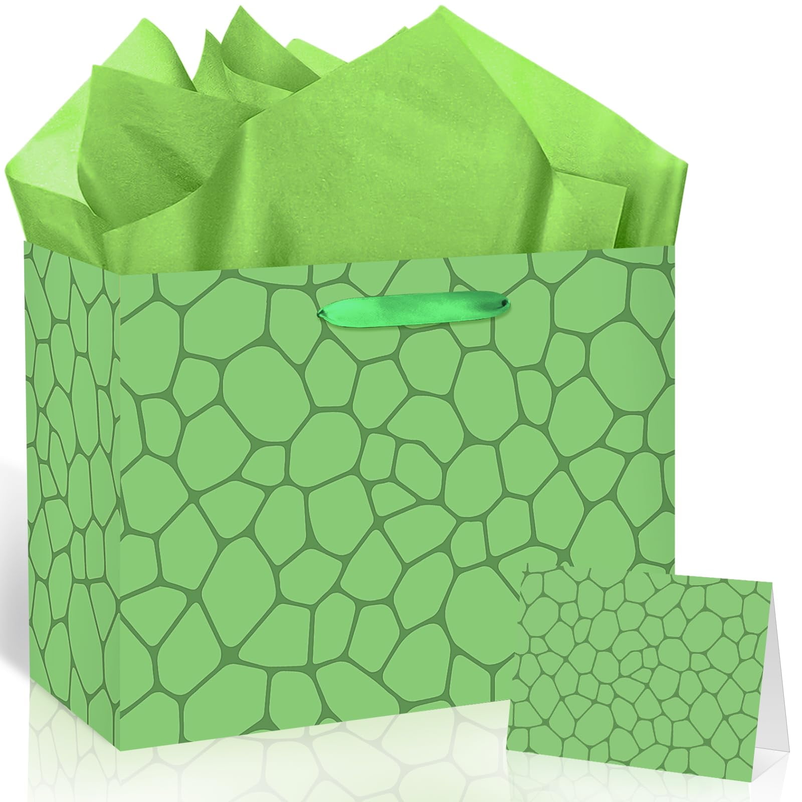 Woosytoo Green Turtle AJH3 Gift Bag Turtle Theme Birthday Wrapping ...