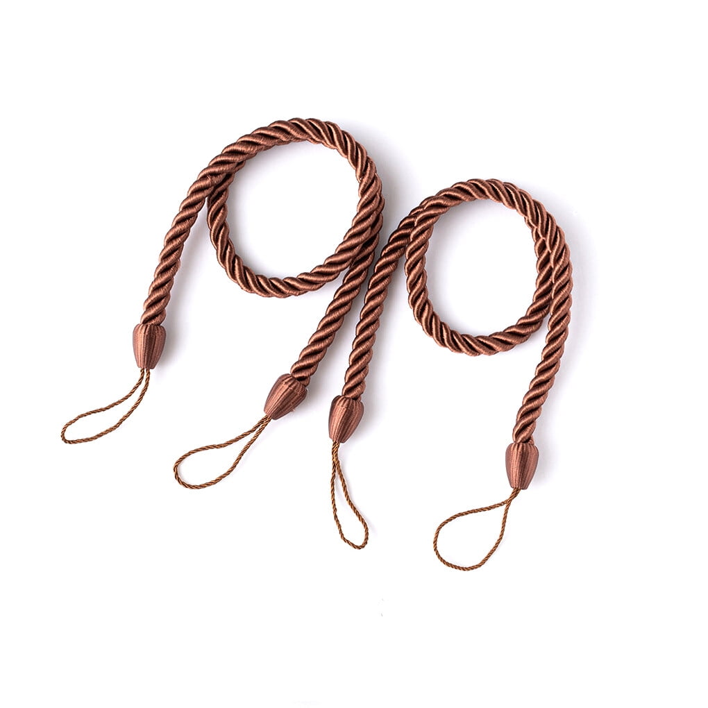 Worallymy 2 Pieces Home Hotel Polyester Curtain Holdback Living Room ...