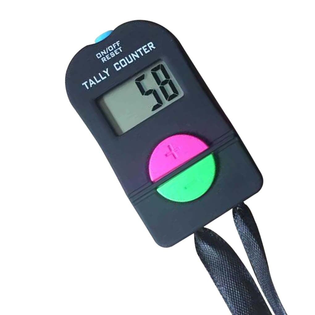 Worallymy Digital Counter Lcd Display Silicone Buttons Battery Powered ...