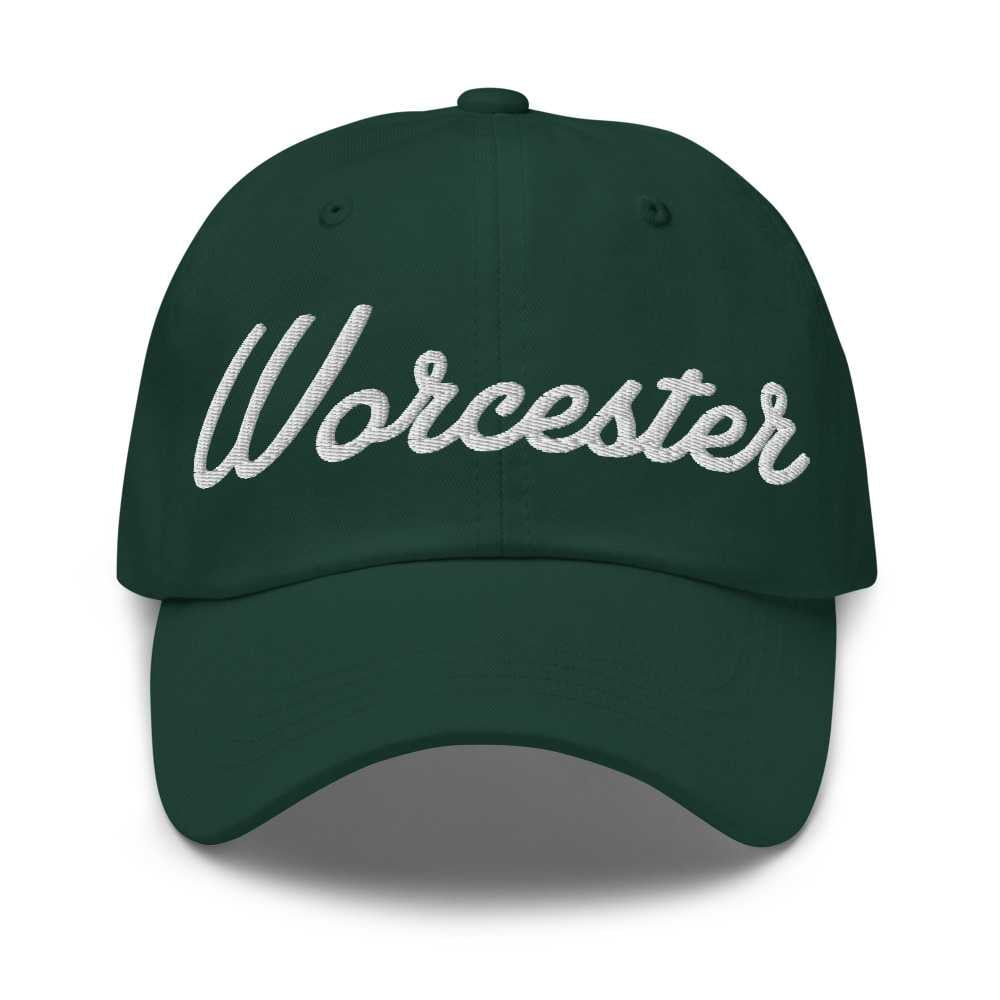 Worcester Baseball Cap Worcester Dad Hat Bold Script New York NY Hat ...