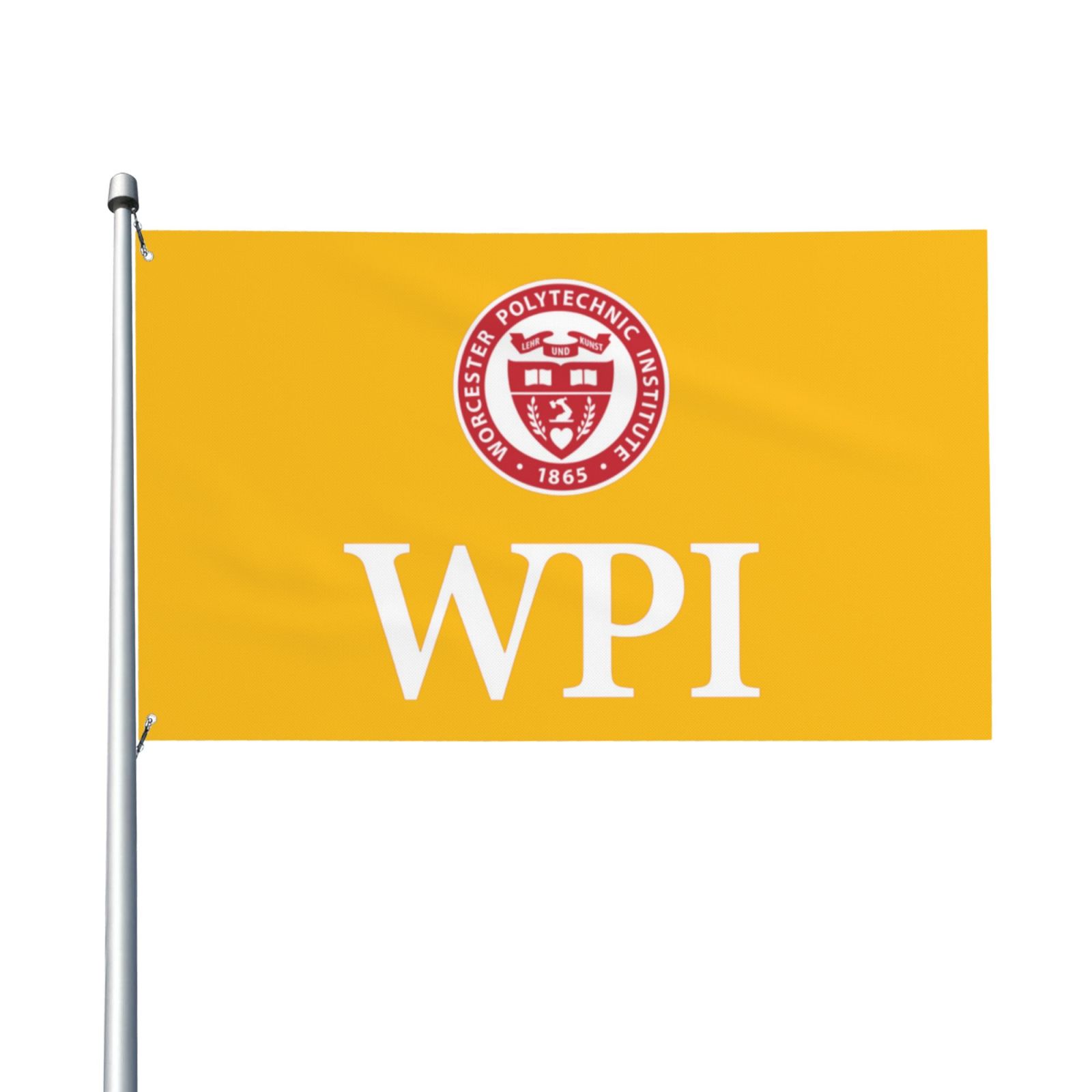 Worcester Polytechnic Flag 3x5 Outdoor ,Sewn Stripes, Stronger Brass ...