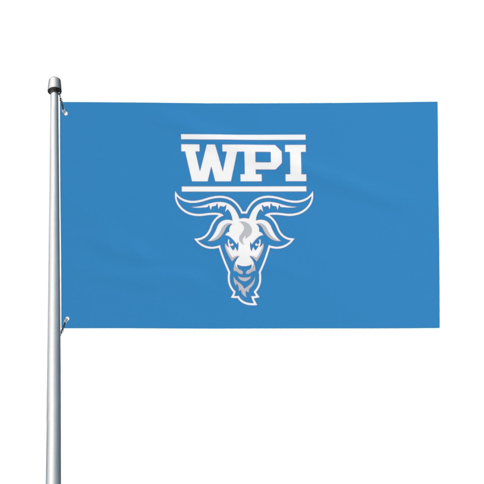 Worcester- Polytechnic Flag 3x5 Outdoor ,Sewn Stripes, Stronger Brass ...
