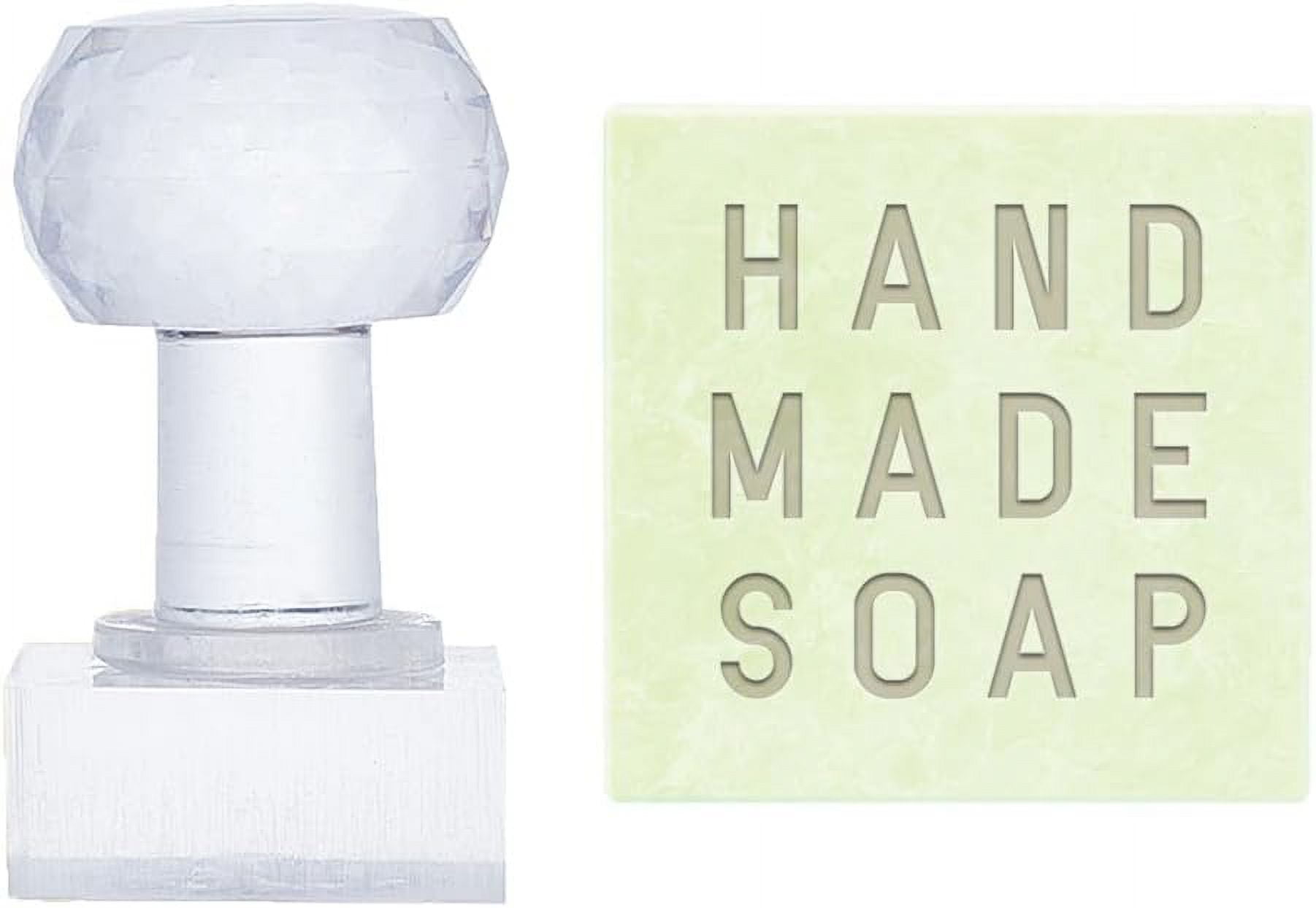 Word Acrylic Stamp Handmade Soap Embossing Stamp Soap Stamp with Handle ...