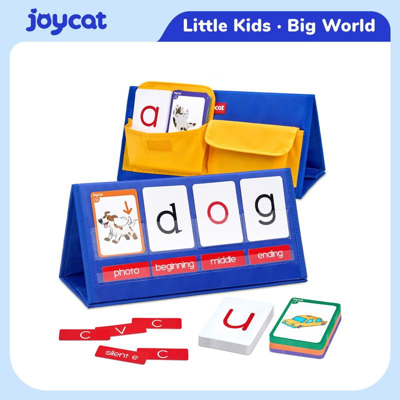 Word Building Desktop Pocket Chart Tent Flash Cards Kit, CVC Words ...