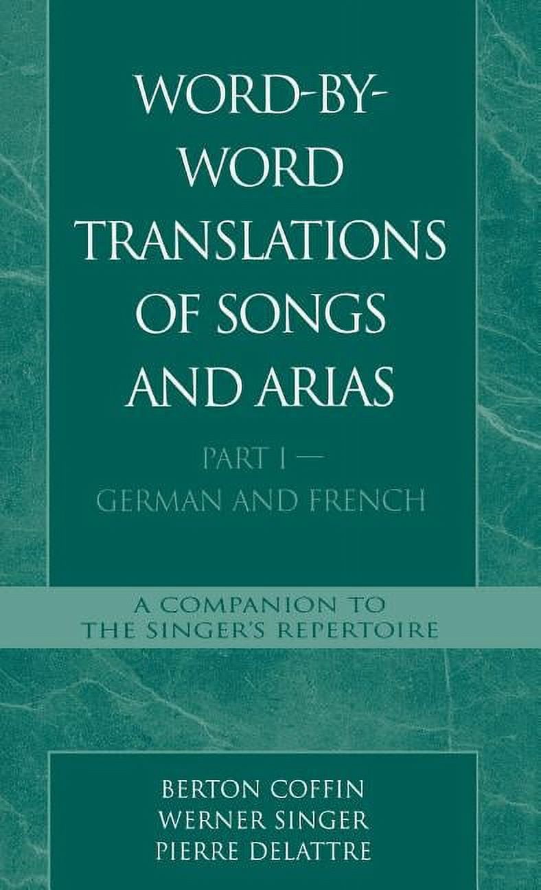 Word-By-Word Translations of Songs and A Word-By-Word Translations of ...