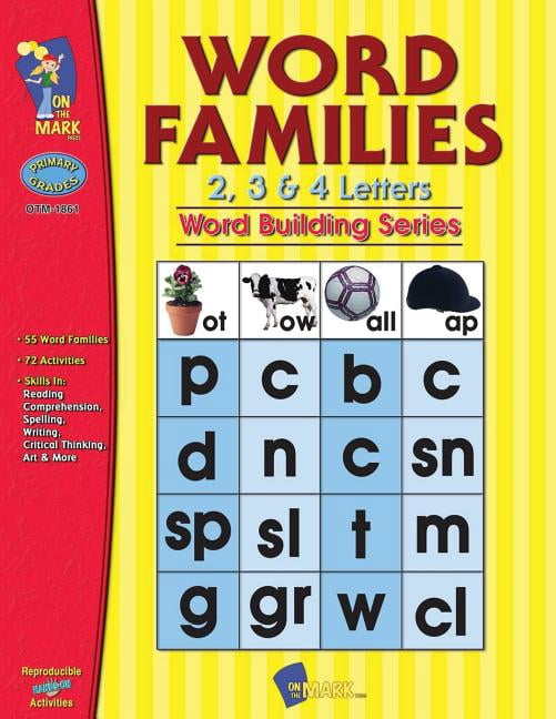 Word Families: 2, 3 4 Letters, Grades 1-3 Paperback 1550358030 ...