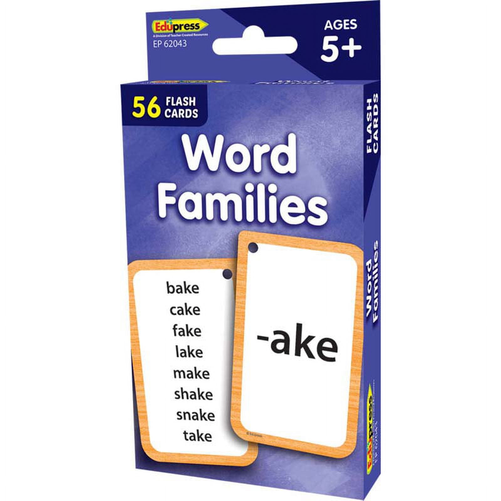 Word Families Flash Cards | Bundle of 10 Packs - Walmart.com
