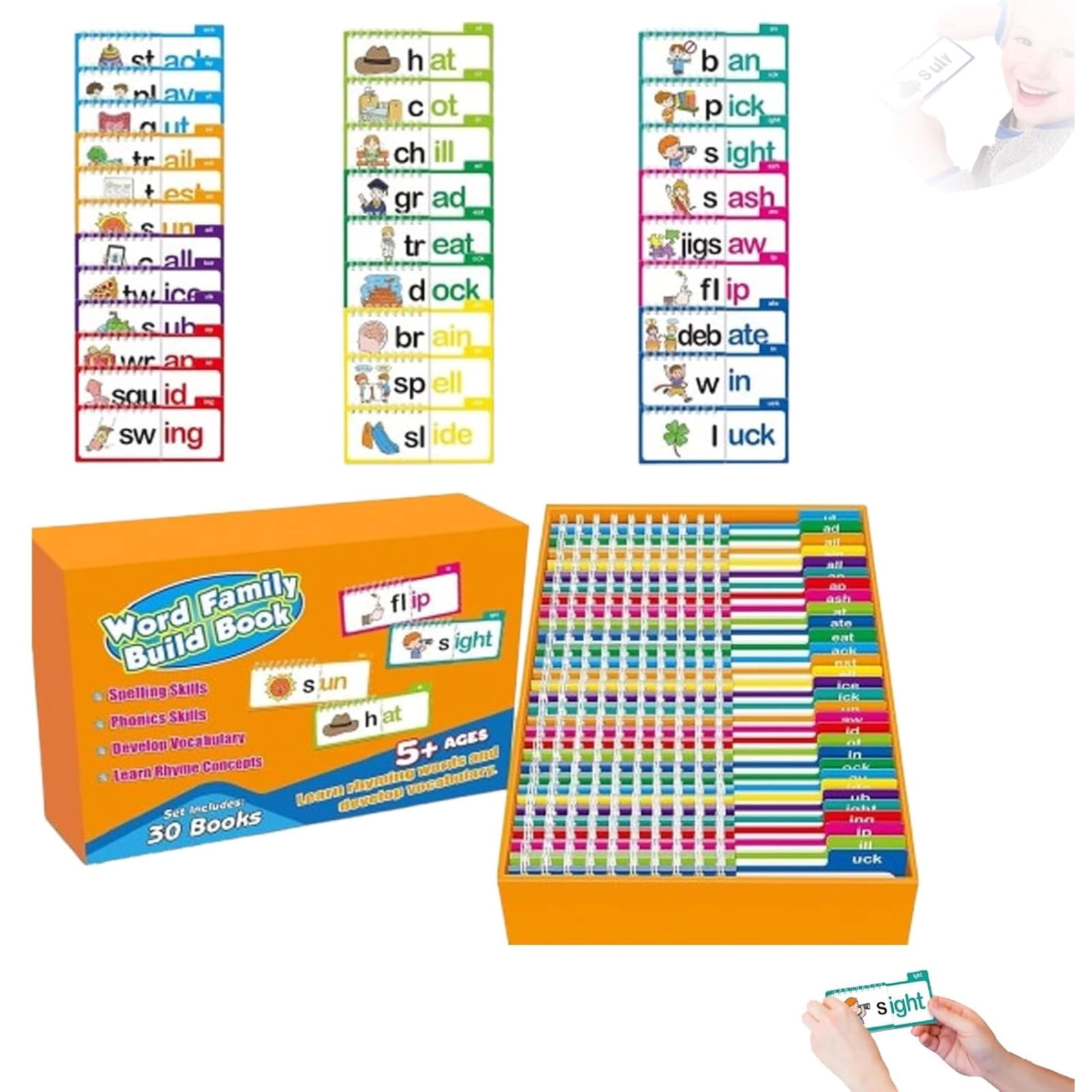 Word Families Flip Books, Read and Rhyme Flip Book, Sight Word Flash ...