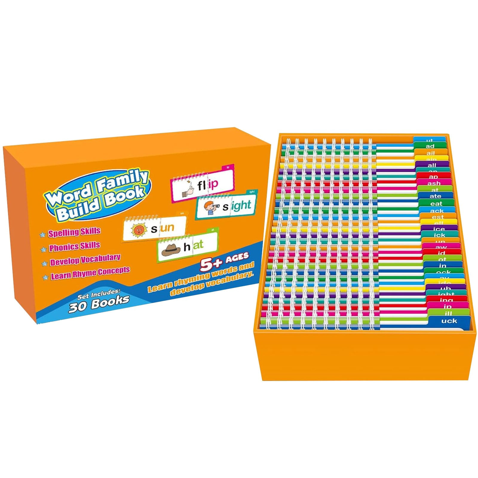 Word Families & Phonics Flash Cards – ABC Vocabulary, Sight Words ...